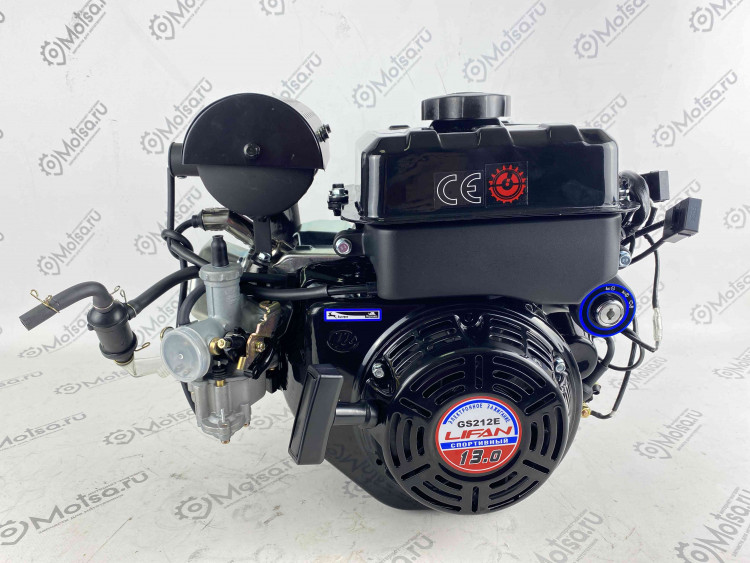 Двигатель LIFAN 13 л.с. с катушкой 7А GS212E (вых. вал 20 мм),С БАКОМ ...